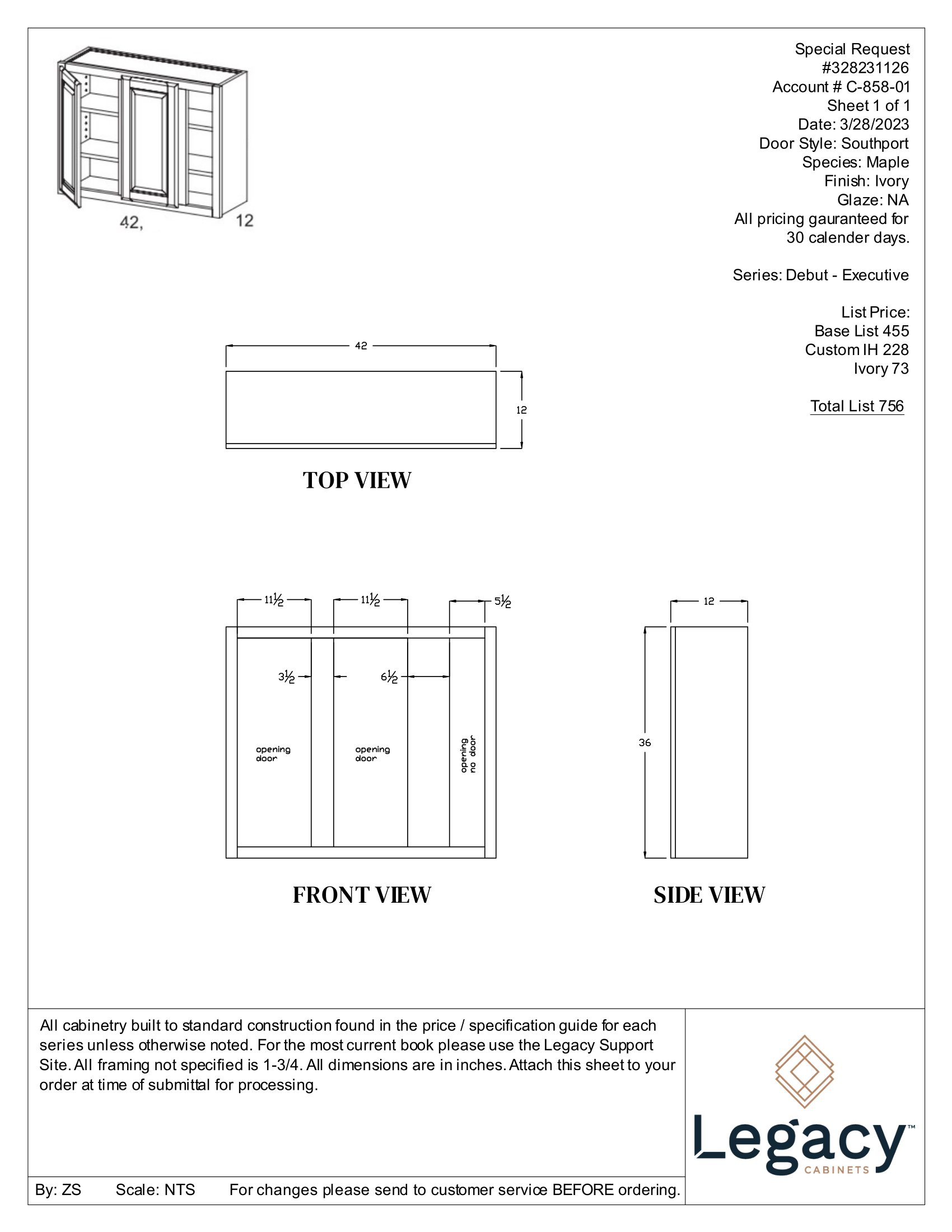 Custom Drawing Wall Library - Legacy Cabinets | Legacy Cabinets