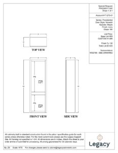 Custom Drawing Wall Library - Legacy Cabinets | Legacy Cabinets