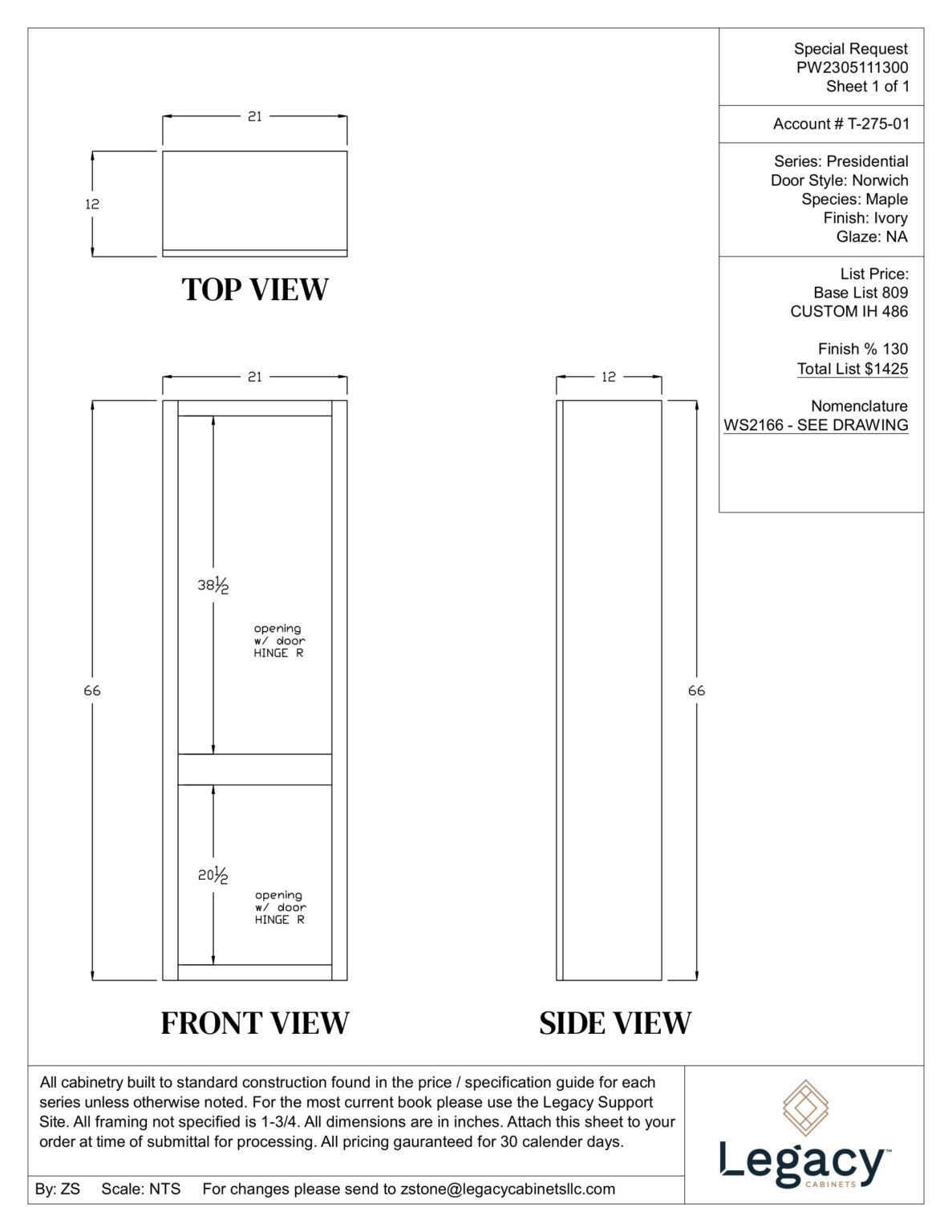 Custom Drawing Wall Library - Legacy Cabinets | Legacy Cabinets